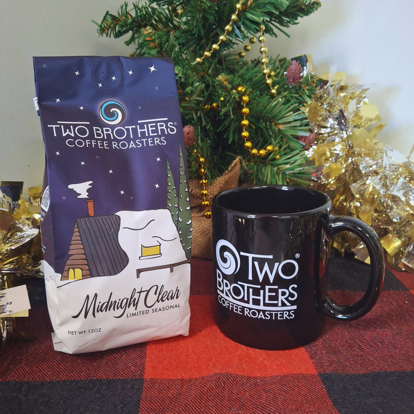Midnight Clear + Retro Logo Mug – Two Brothers Coffee Roasters